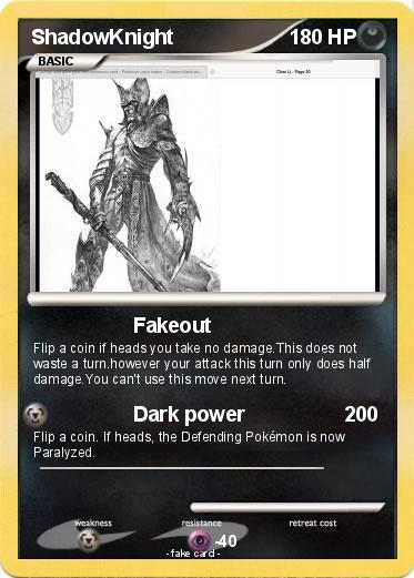 Pokémon ShadowKnight 2 2 - Fakeout - My Pokemon Card