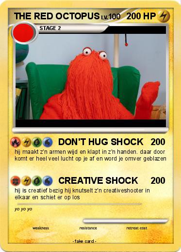 Pokémon THE RED OCTOPUS - DON'T HUG SHOCK - My Pokemon Card