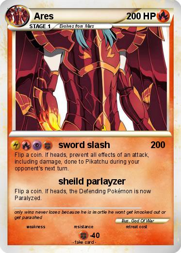 Pokémon Ares 279 279 - sword slash - My Pokemon Card