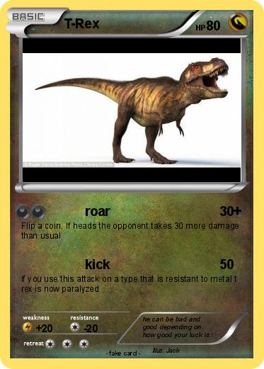 Pokémon T Rex 963 963 - roar - My Pokemon Card