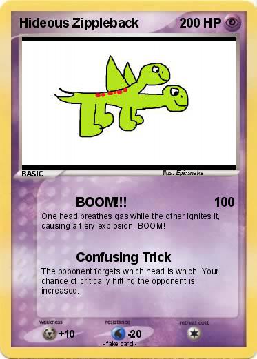 Pokémon Hideous Zippleback 26 26 - BOOM!!! - My Pokemon Card