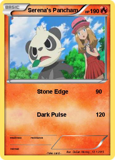 Pokémon Serena s Pancham - Stone Edge - My Pokemon Card