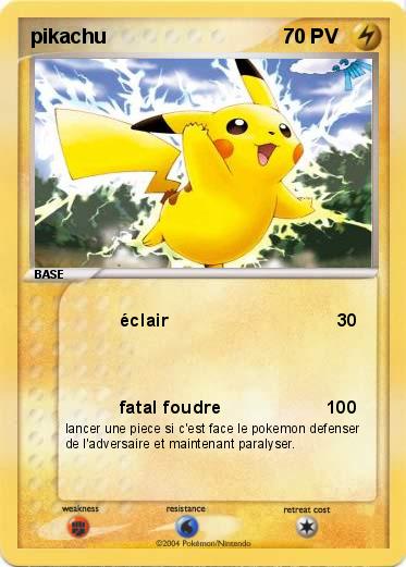 Pokémon pikachu 710 710 - éclair - Ma carte Pokémon