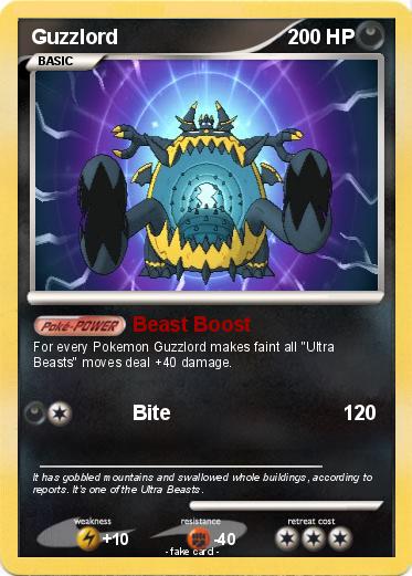 Pokémon Guzzlord 5 5 - Beast Boost - My Pokemon Card