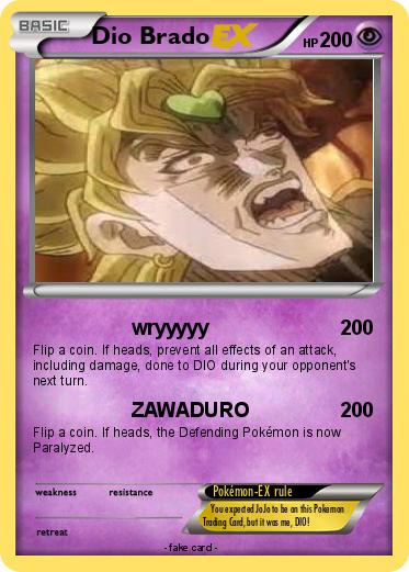 Pokémon Dio Brado - wryyyyy - My Pokemon Card