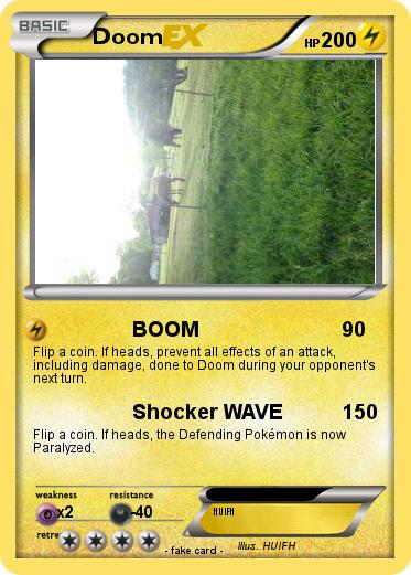 Pokémon Doom 607 607 - BOOM - My Pokemon Card