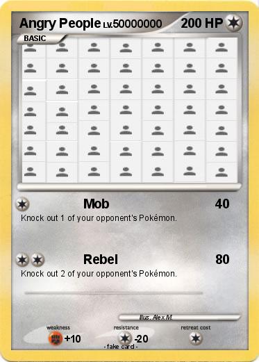 Pokémon Angry People - Mob - My Pokemon Card