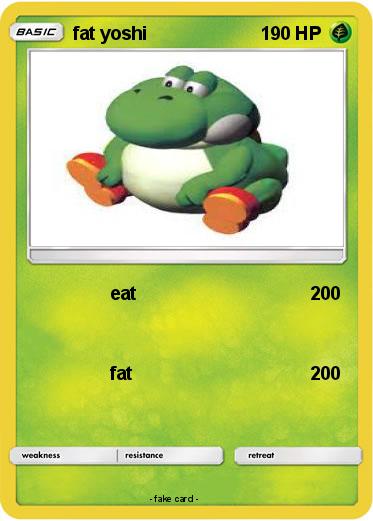 Pokémon fat yoshi 44 44 - eat - My Pokemon Card