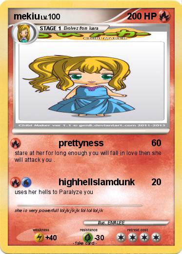 Pokémon mekiu - prettyness - My Pokemon Card
