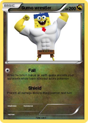 Pokémon Sumo wrestler 11 11 - Fall - My Pokemon Card