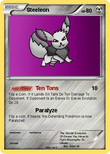 Pokémon Steeleon 52 52 - Ten Tons - My Pokemon Card