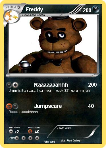 Pokémon Freddy 1889 1889 - Raaaaaaahhh - My Pokemon Card