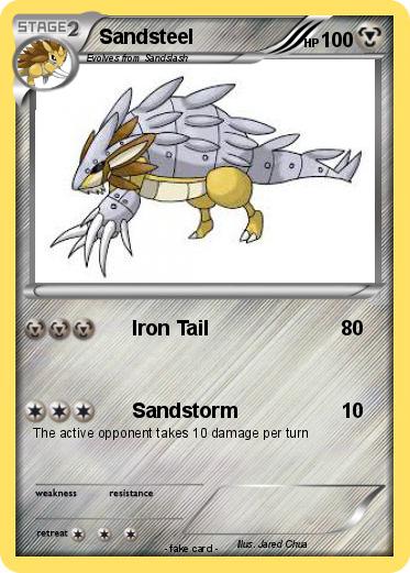 Pokémon Sandsteel 1 1 - Iron Tail - My Pokemon Card
