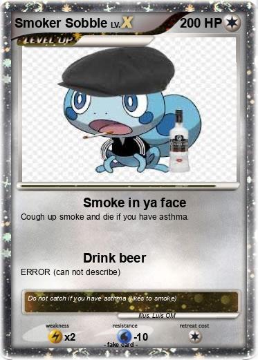 Pokémon Smoker Sobble - Smoke in ya face - My Pokemon Card