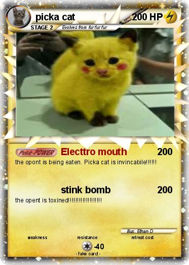 Pokémon picka cat - Electtro mouth - My Pokemon Card