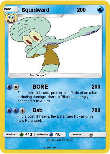 Pokémon Squidward 804 804 - BORE - My Pokemon Card