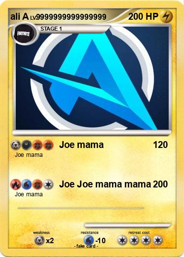 Pokémon ali A 349 349 - Joe mama - My Pokemon Card