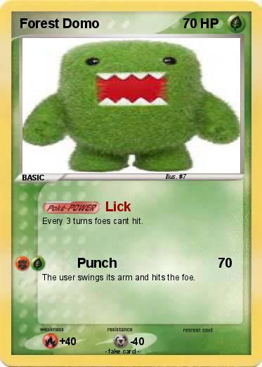 Pokémon Forest Domo - Lick - My Pokemon Card