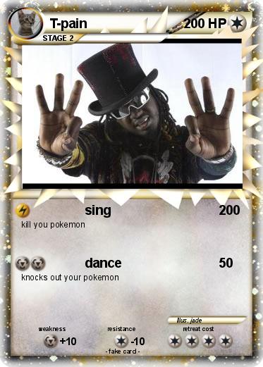 Pokémon T pain 12 12 - sing - My Pokemon Card