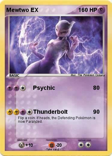 Pokémon Mewtwo EX 820 820 - Psychic - My Pokemon Card