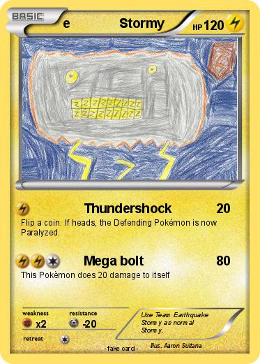 Pokémon e Stormy - Thundershock - My Pokemon Card