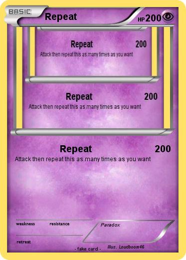 Pokémon Repeat - Repeat - My Pokemon Card