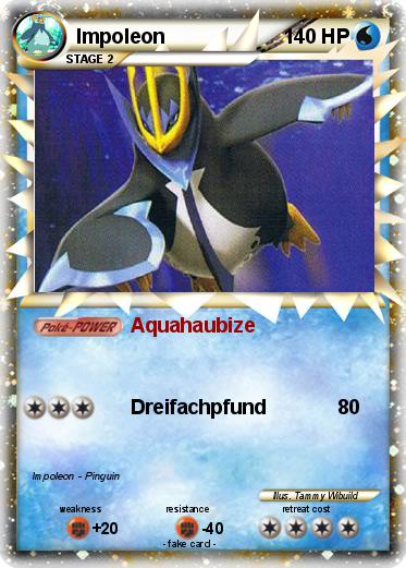 Pokémon Impoleon 8 8 - Aquahaubize - My Pokemon Card