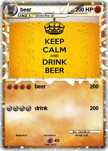 Pokémon beer 121 121 - beer - My Pokemon Card