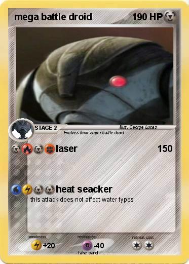 Pokémon mega battle droid 1 1 - laser - My Pokemon Card