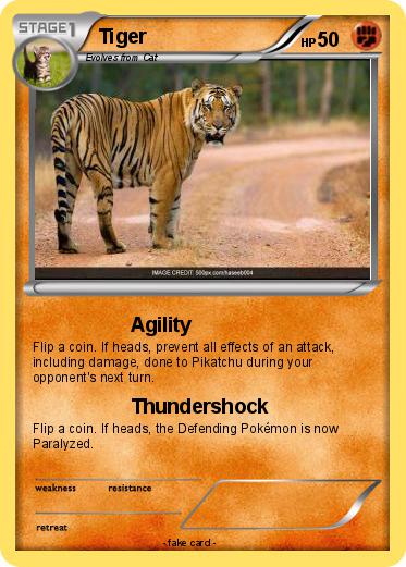 Pokémon Tiger 1081 1081 - Agility - My Pokemon Card