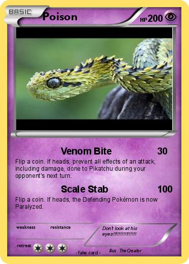 Pokémon Poison 701 701 - Venom Bite - My Pokemon Card