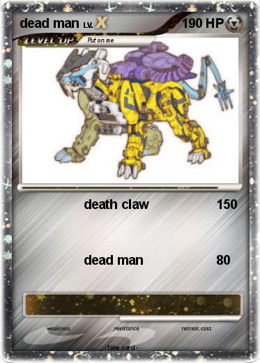 Pokémon dead man 36 36 - death claw - My Pokemon Card