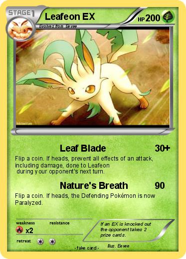 Pokémon Leafeon EX 25 25 - Leaf Blade - My Pokemon Card