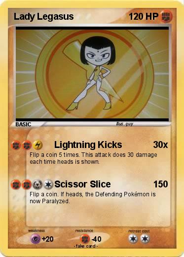 Pokémon Lady Legasus 1 1 - Lightning Kicks - My Pokemon Card