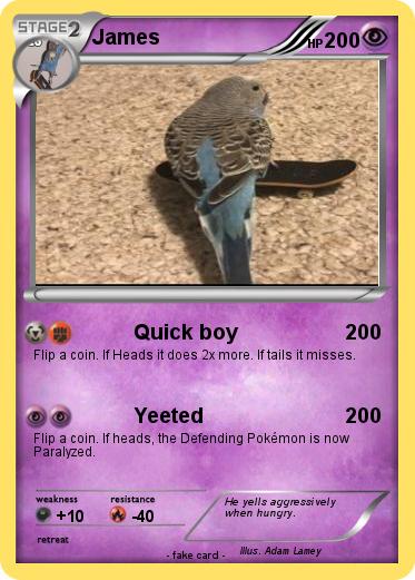 Pokémon James 2111 2111 - Quick boy - My Pokemon Card