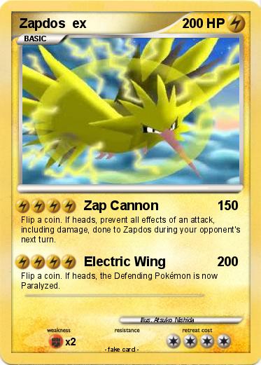 Pokémon Zapdos ex 46 46 - Zap Cannon - My Pokemon Card