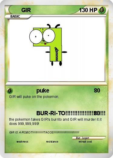 Pokémon GIR 134 134 - puke - My Pokemon Card