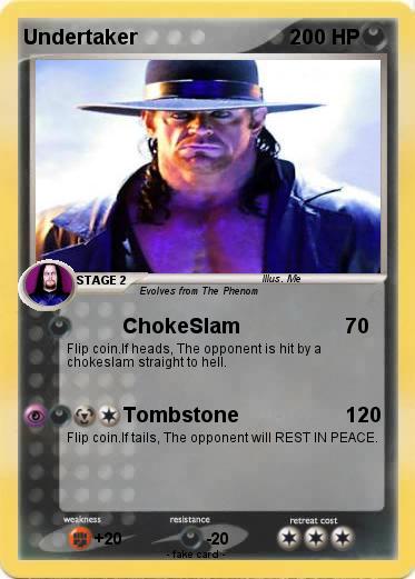 Pokémon Undertaker 997 997 - ChokeSlam - My Pokemon Card