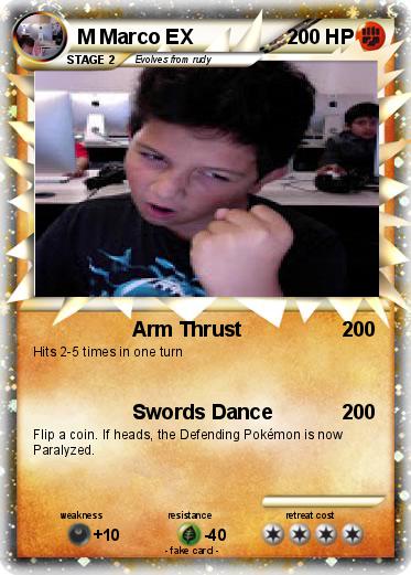 Pokémon Marco 375 375 - Arm Thrust - My Pokemon Card