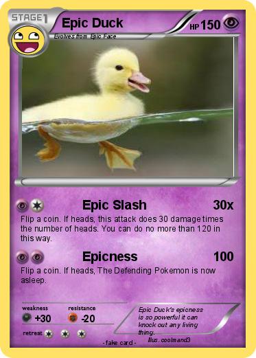 Pokémon Epic Duck 33 33 - Epic Slash - My Pokemon Card