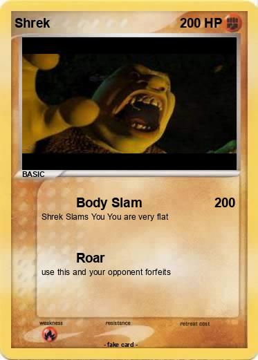 Pokémon Shrek 2650 2650 - Body Slam - My Pokemon Card