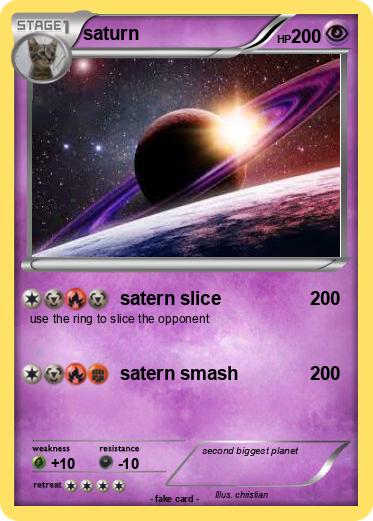 Pokémon saturn 113 113 - satern slice - My Pokemon Card