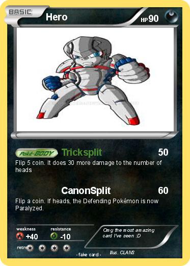 Pokémon Hero 343 343 - Tricksplit - My Pokemon Card