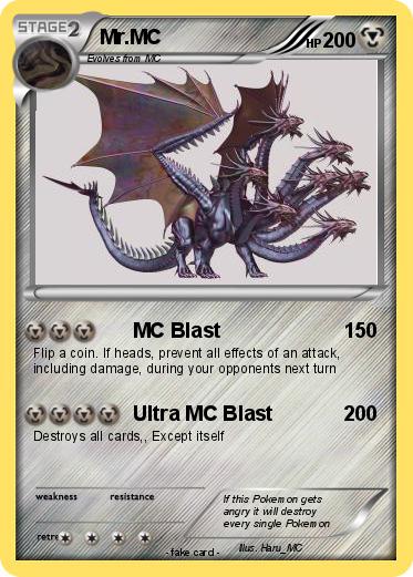 Pokémon Mr MC - MC Blast - My Pokemon Card