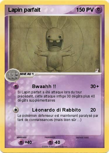 Pokémon Lapin parfait - Bwaahh !! - Ma carte Pokémon