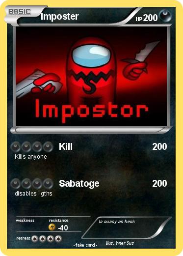 Pokémon Imposter 50 50 - Kill - My Pokemon Card