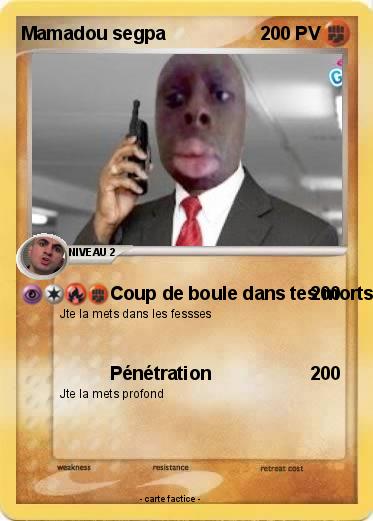 Pokémon Mamadou segpa 119 119 - Coup de boule dans tes morts - Ma carte ...