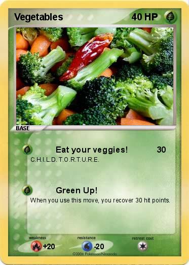 Pokémon Vegetables - Eat your veggies! - My Pokemon Card