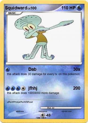 Pokémon Squidward 873 873 - Dab - My Pokemon Card