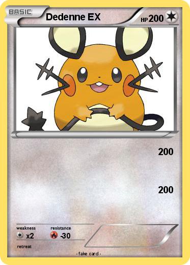 Pokémon Dedenne EX 4 4 - My Pokemon Card